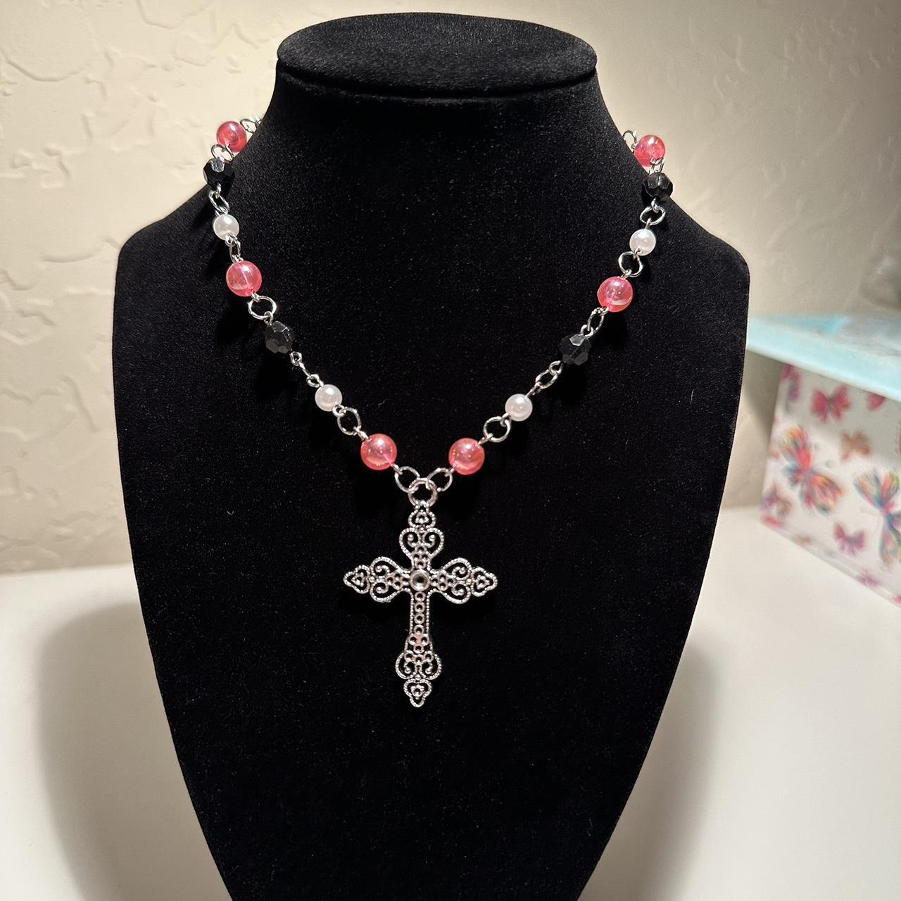 🕷️ misa death note necklace 🕷️ #crossnecklace... - Depop