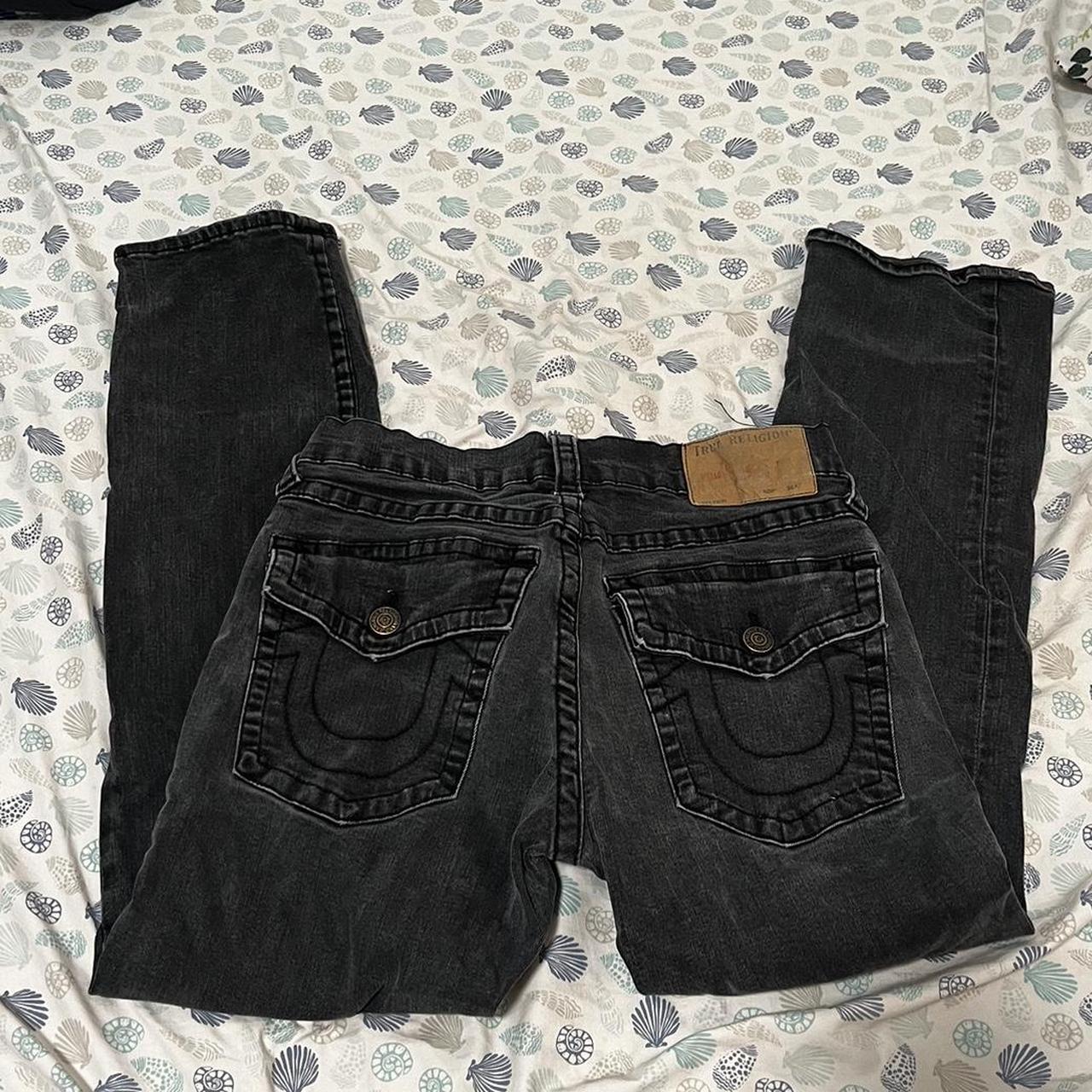 black true rlgn jeans worn mens size 32 dm offers - Depop