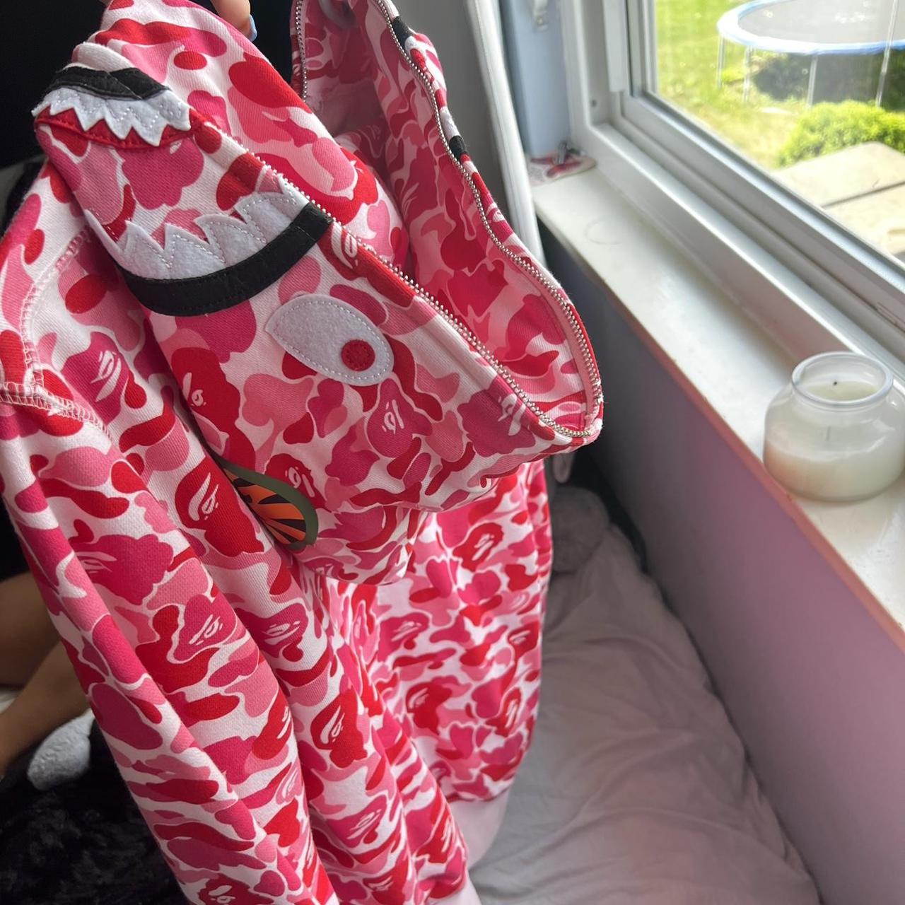 ‼️ON HOLD DO NOT BUY‼️ thrifted pink bape zip up. also... - Depop