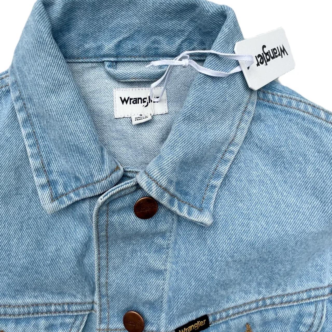 Wrangler light blue oversized denim jacket. Brand... - Depop