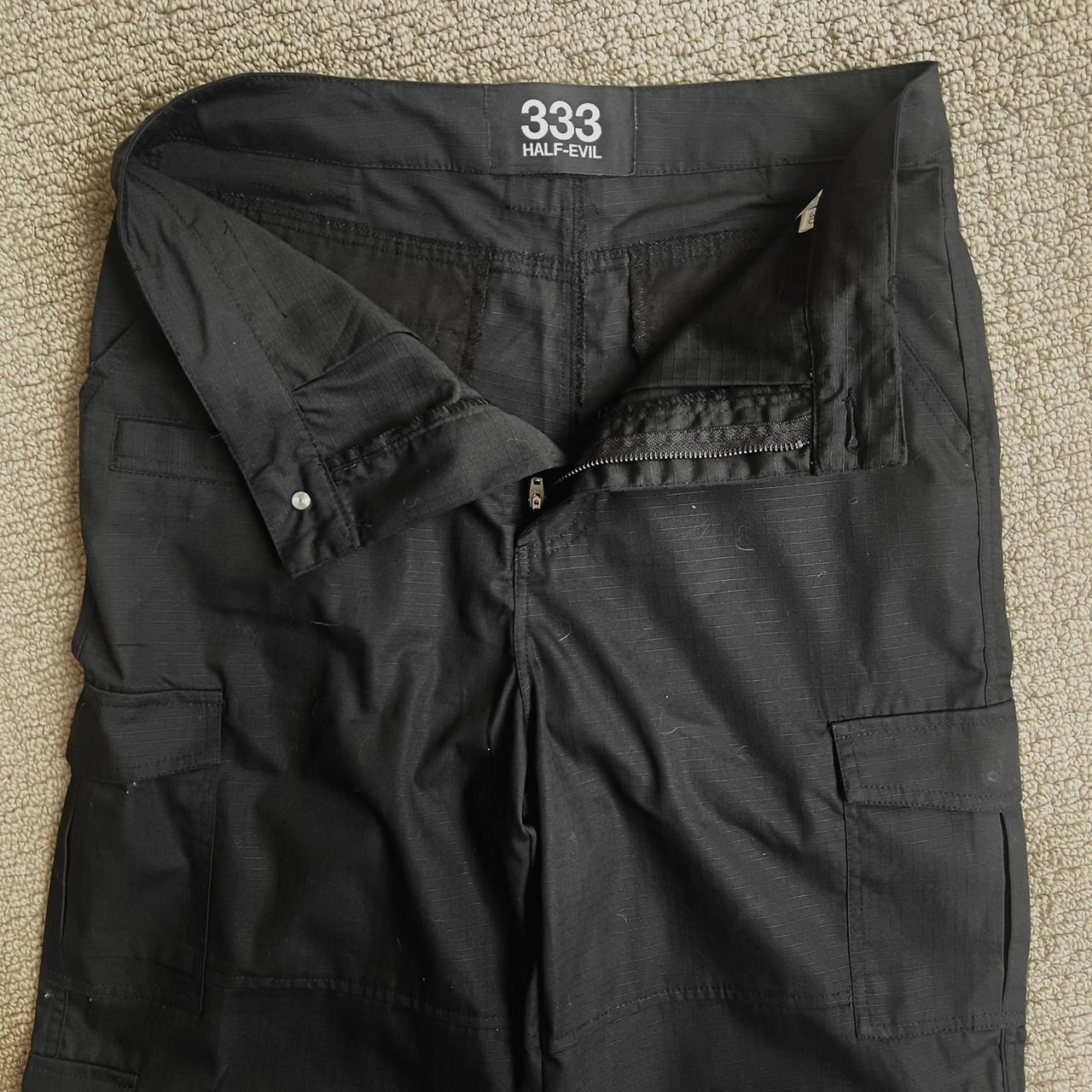 BRAND NEW IN BAG!! 333 Half Evil black cargo pants... | Depop