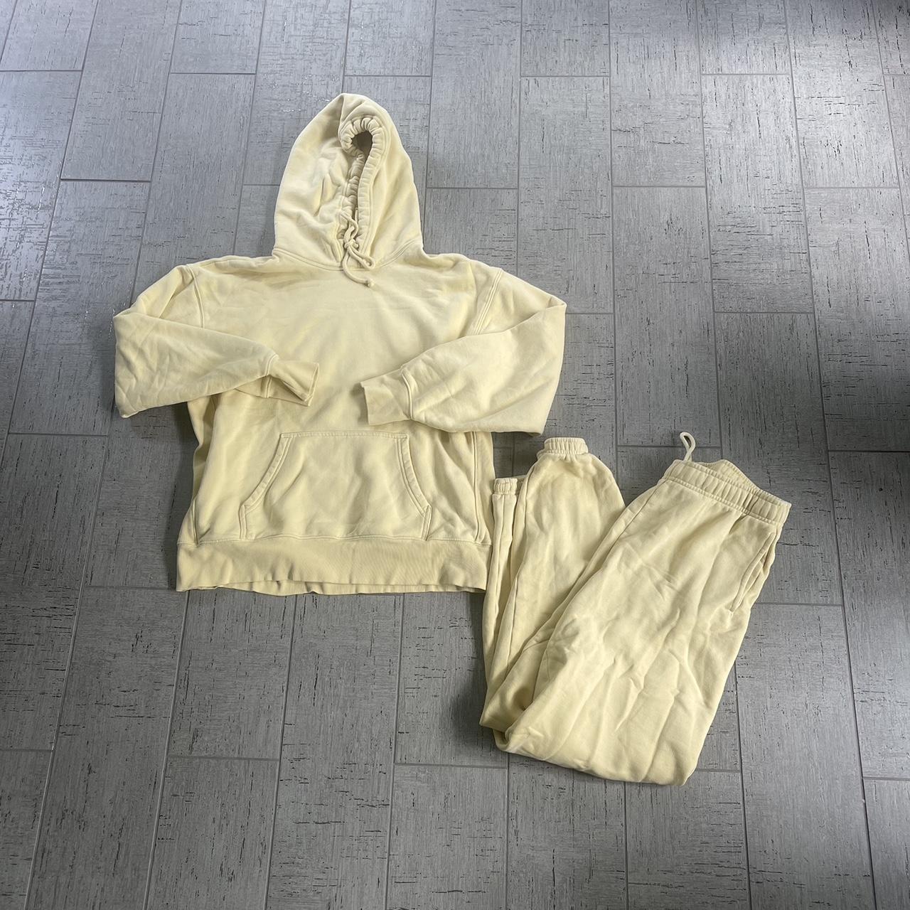 Aritzia TNA Yellow sweatsuit #aritzia #tna... - Depop