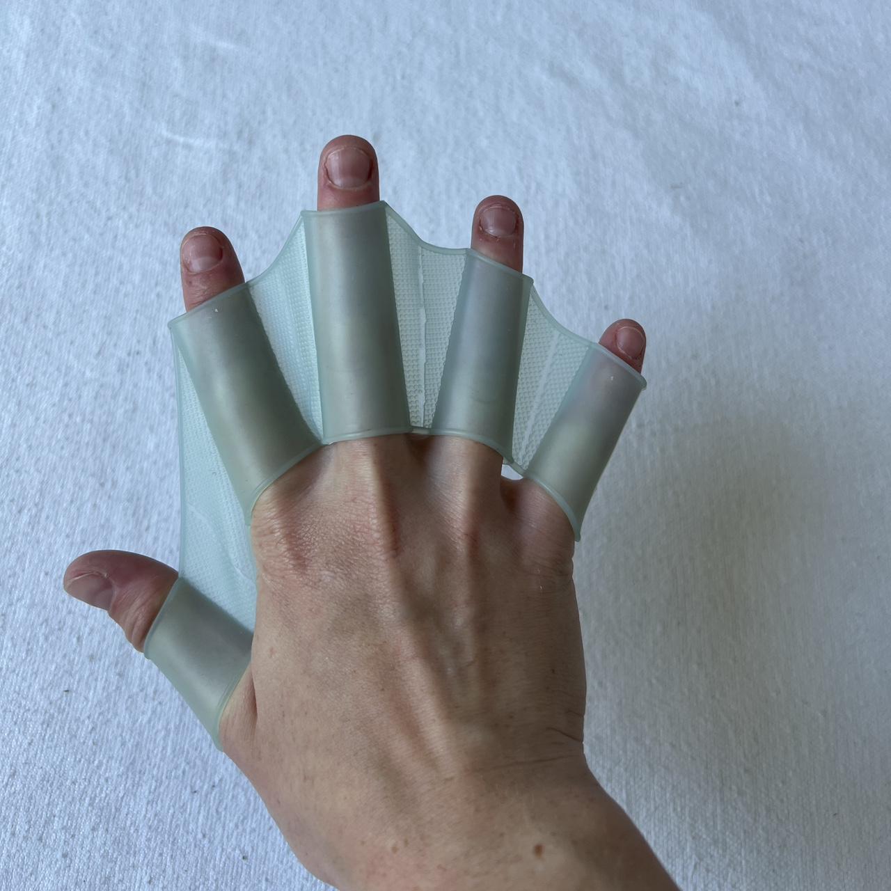 Silicon finger webbing for swimming #swimming... | Depop