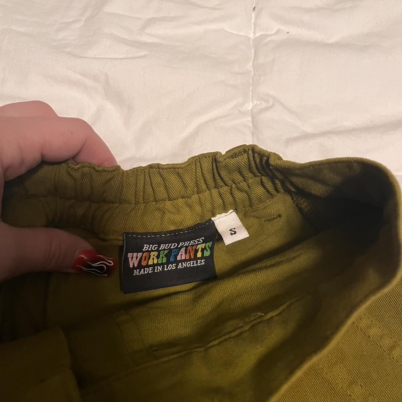 Big bud press work pant shorts - size small - olive... - Depop