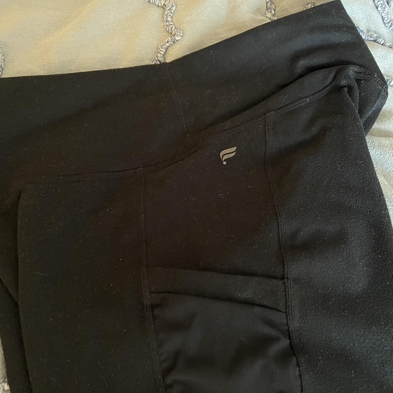 Fabletics Women's Black Leggings | Depop