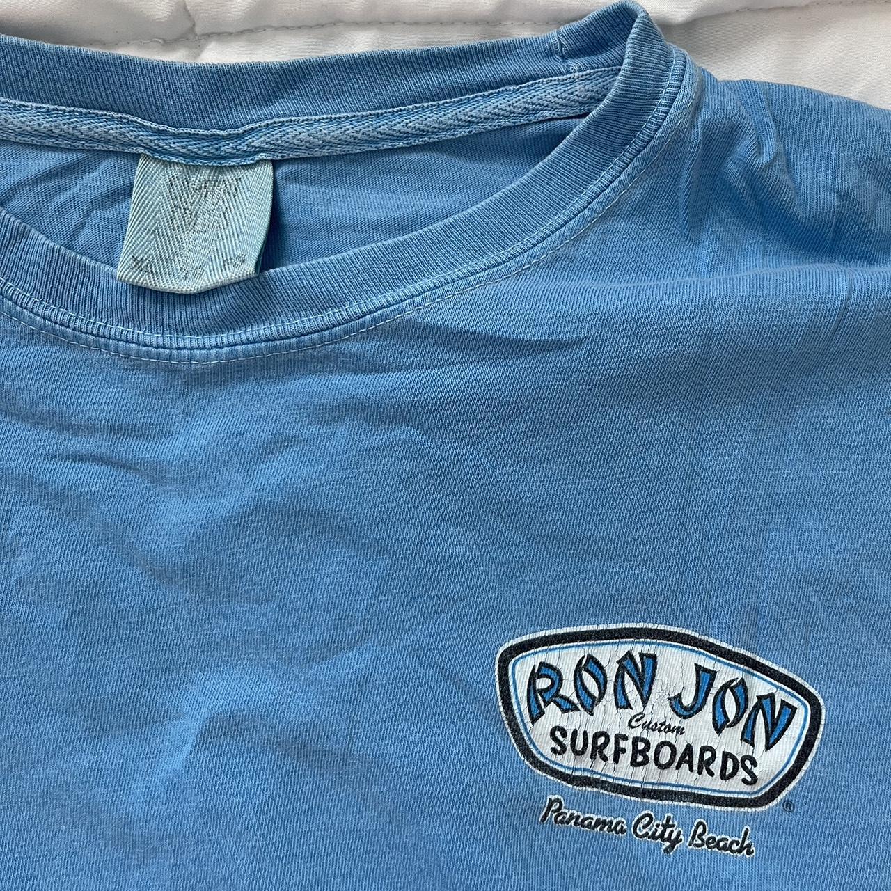 blue ron jon tshirt - comfort colors - Depop