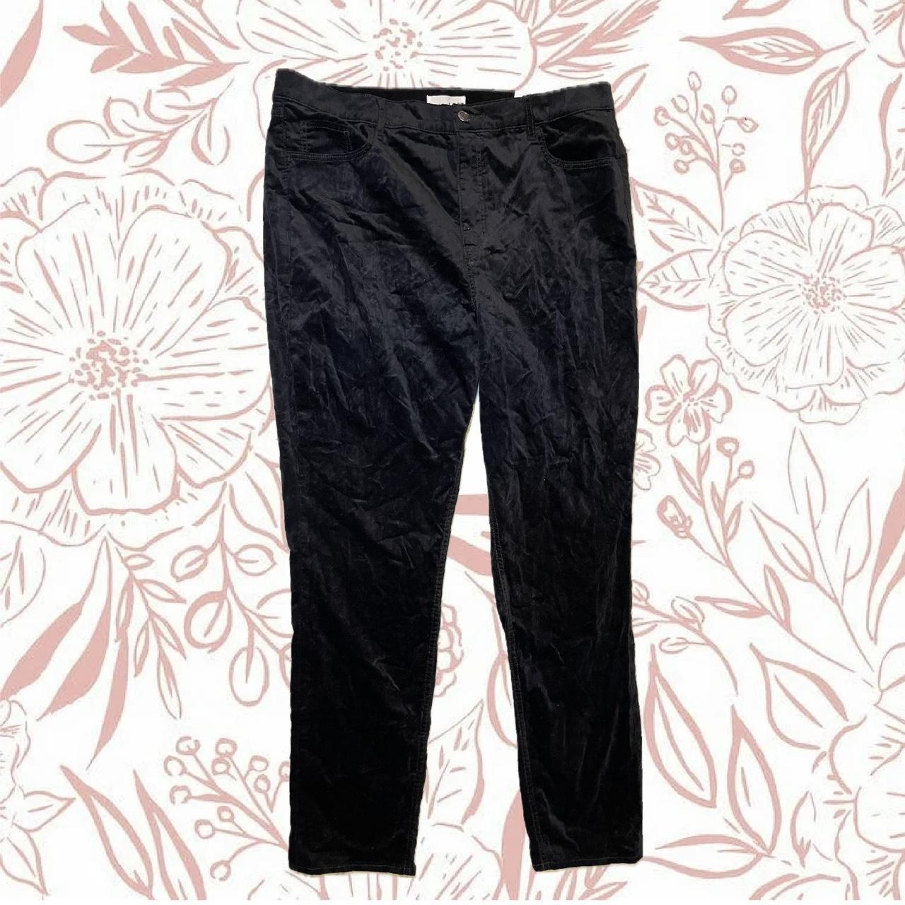 Loft velvet pants size 18, tall 34 waist, skinny... - Depop