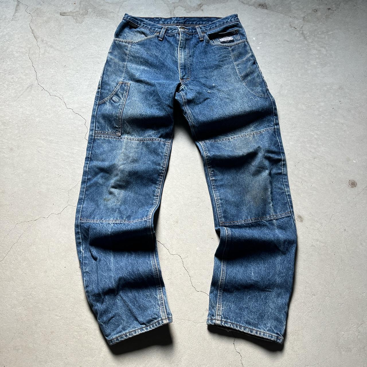 vintage diamond gusset double knee carpenter jeans 💥... - Depop