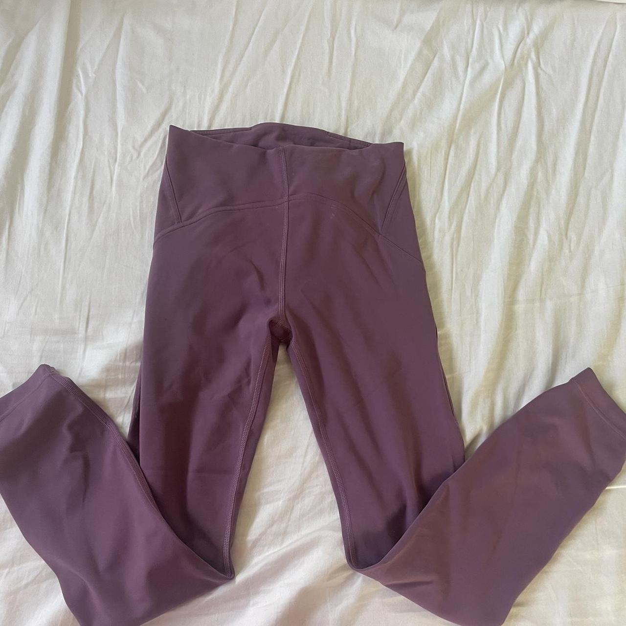 purple lululemon leggings (very small bleach on... - Depop