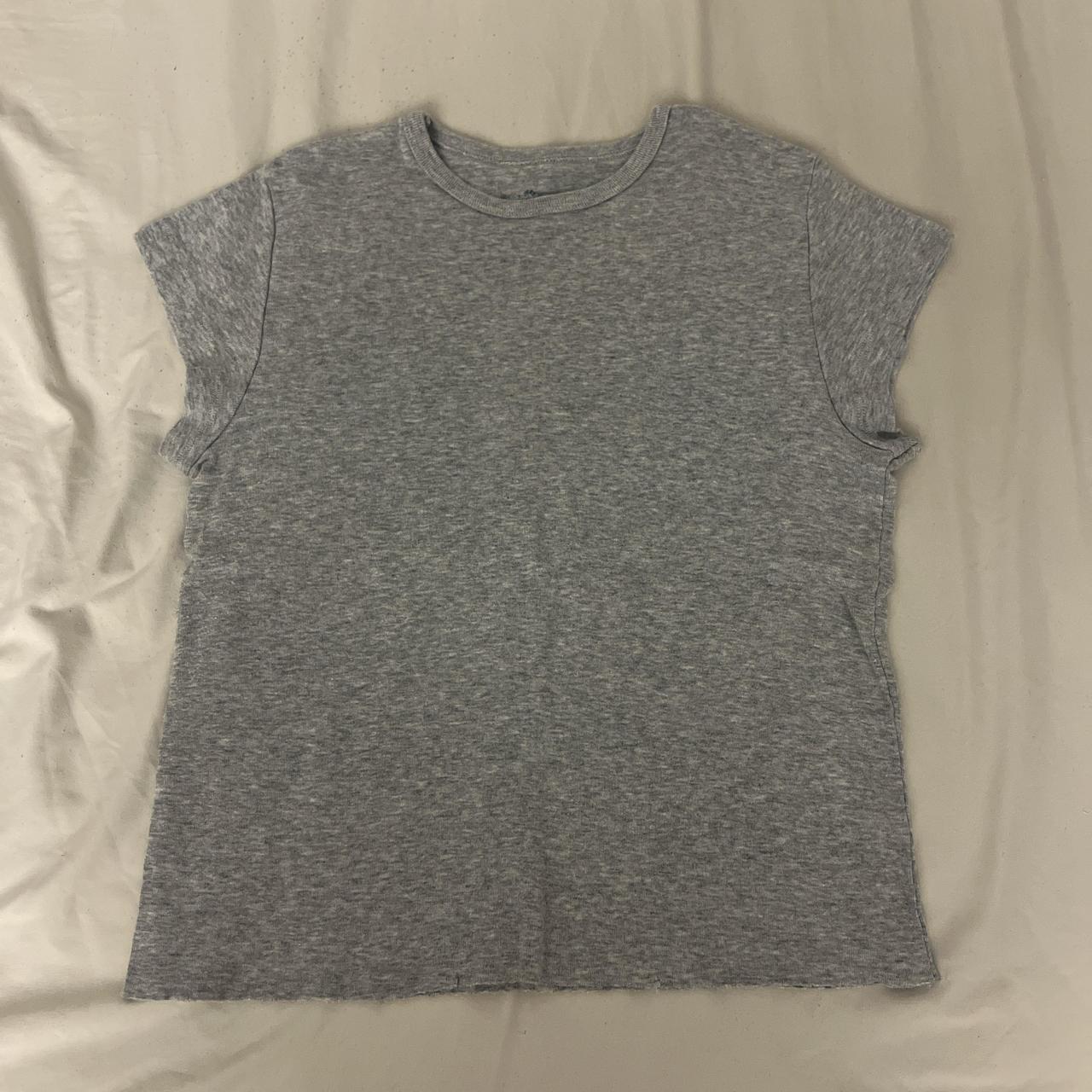 Grey shirt Tag: Brandy Melville Fit: S #brandy... - Depop