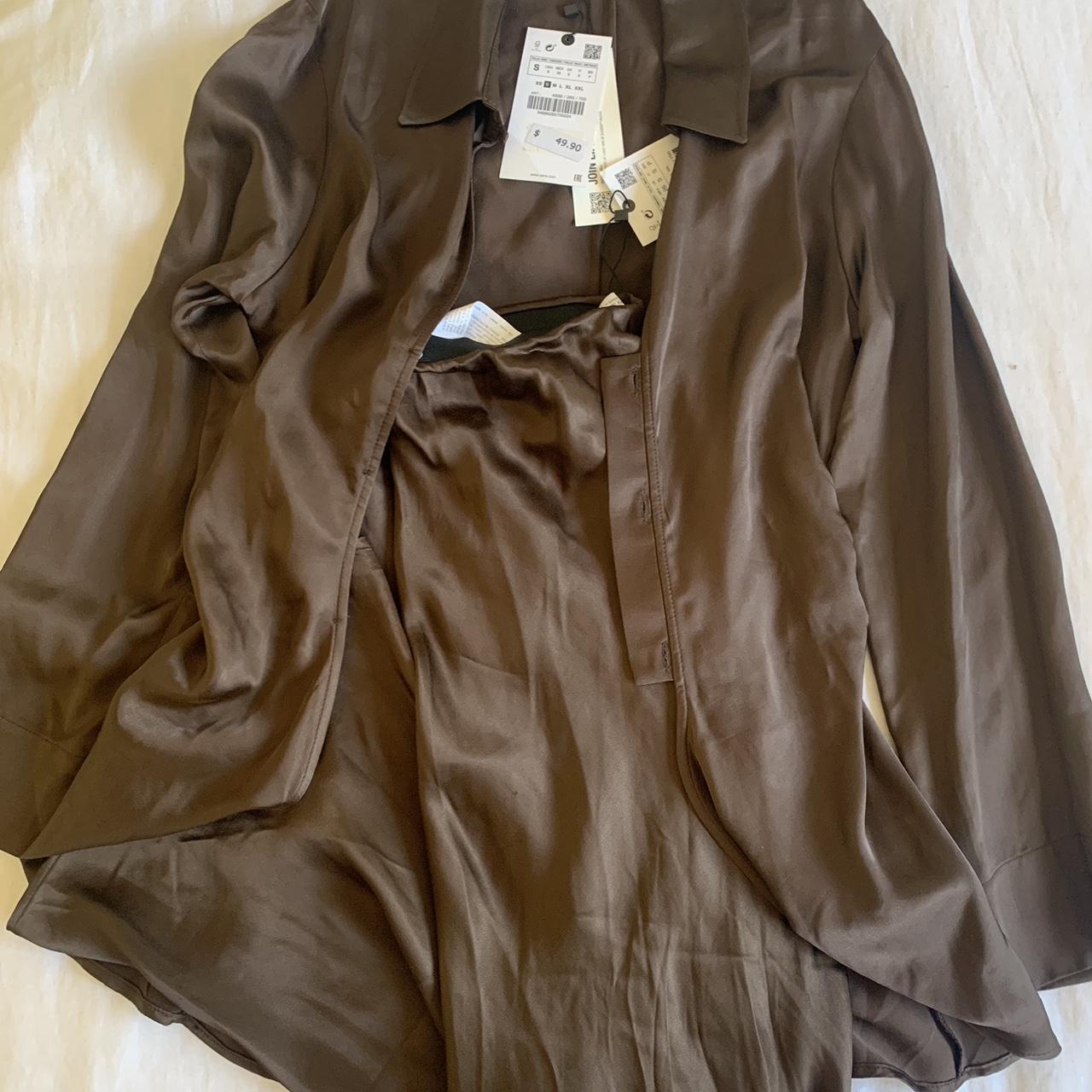 Zara Women's Brown Blouse | Depop