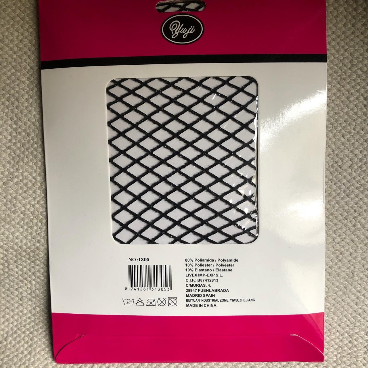 Black glitter diamond fishnet tights Soft stretchy... - Depop