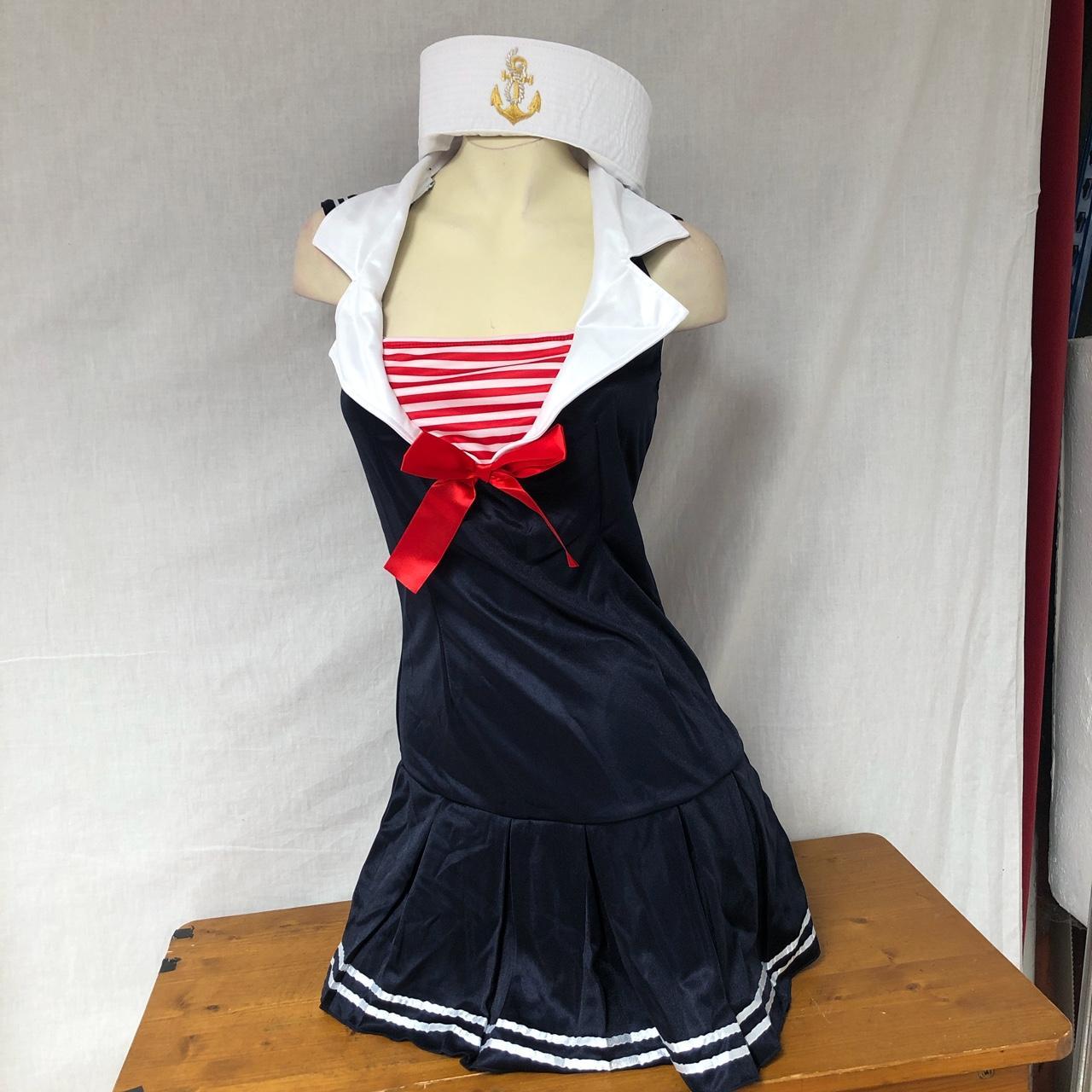 cute sailor new outfit Stretchy dress with bib... - Depop