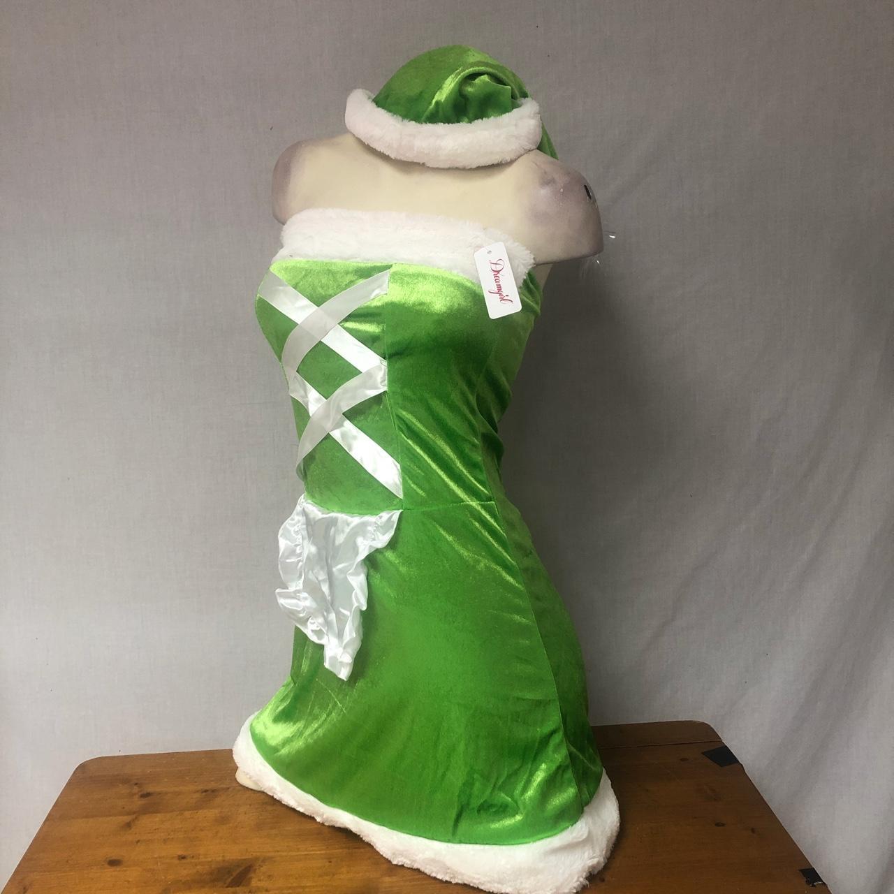New Velvet Reversible Xmas Sexy Dress Elf Or Santa Depop