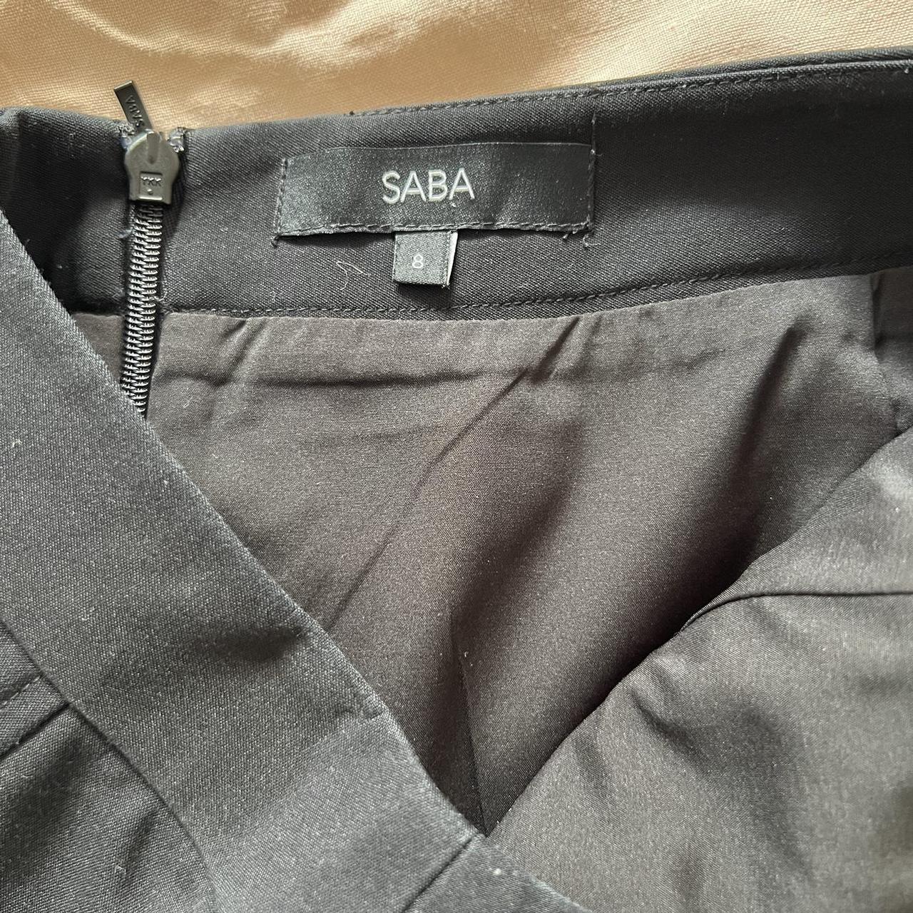 SABA black suit mini skirt. Fully lined, zip... - Depop