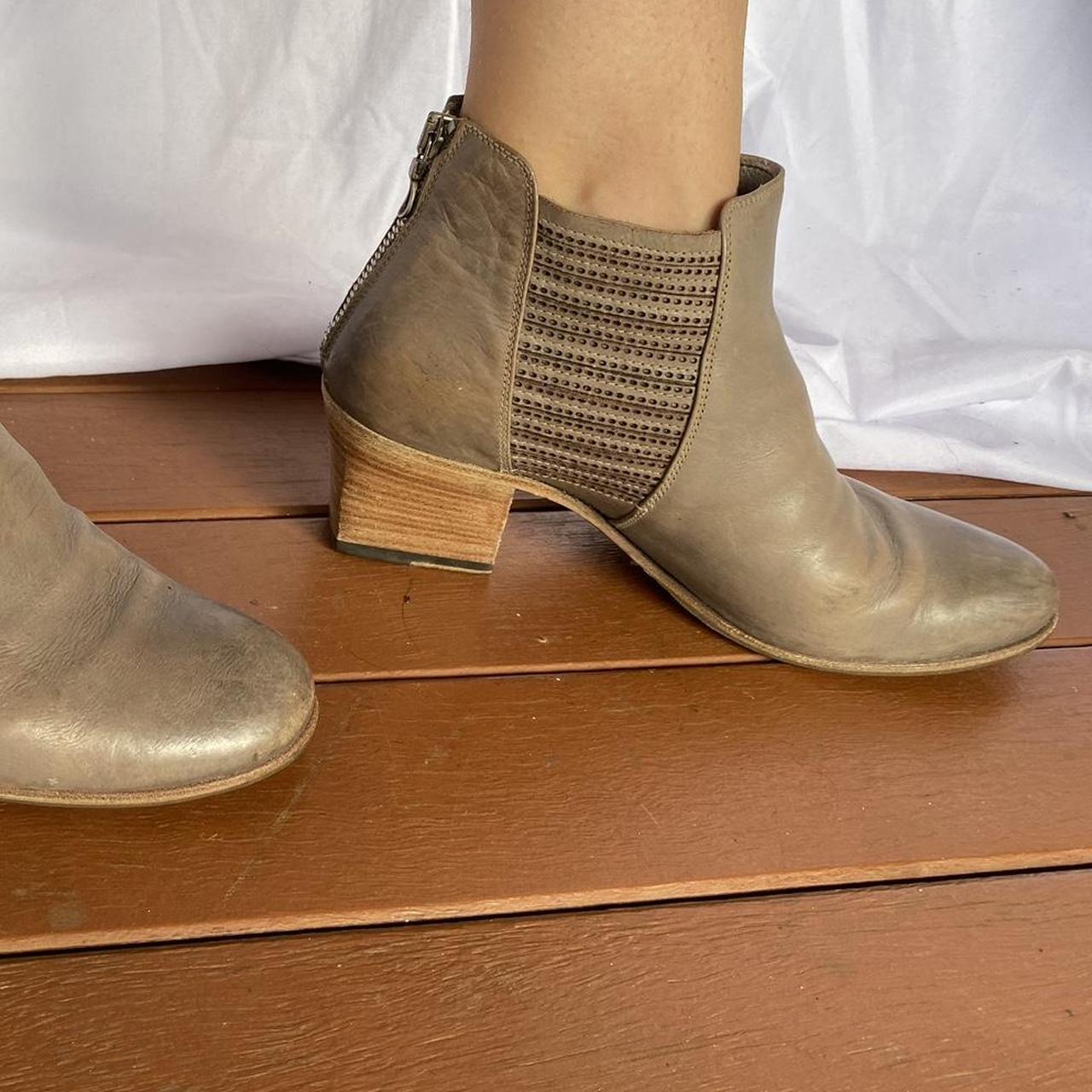 Italian leather boots from zomp Topy sole So... - Depop