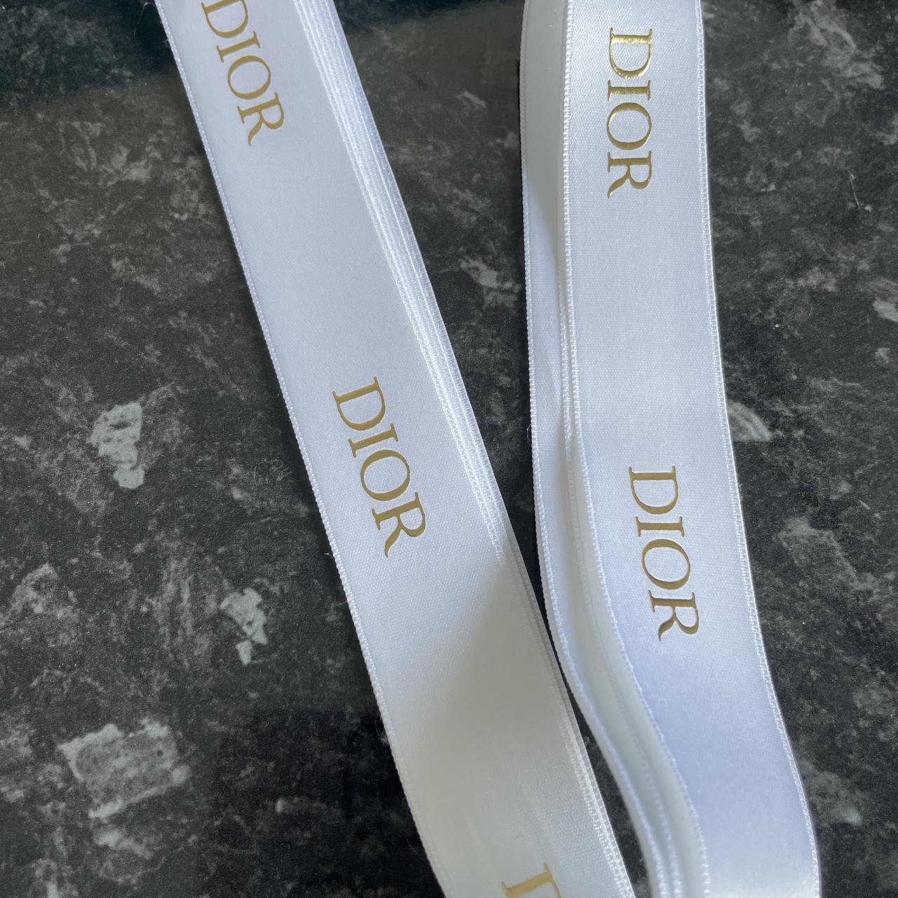 Dior satin gift ribbon length Approx 1.9m, width... - Depop