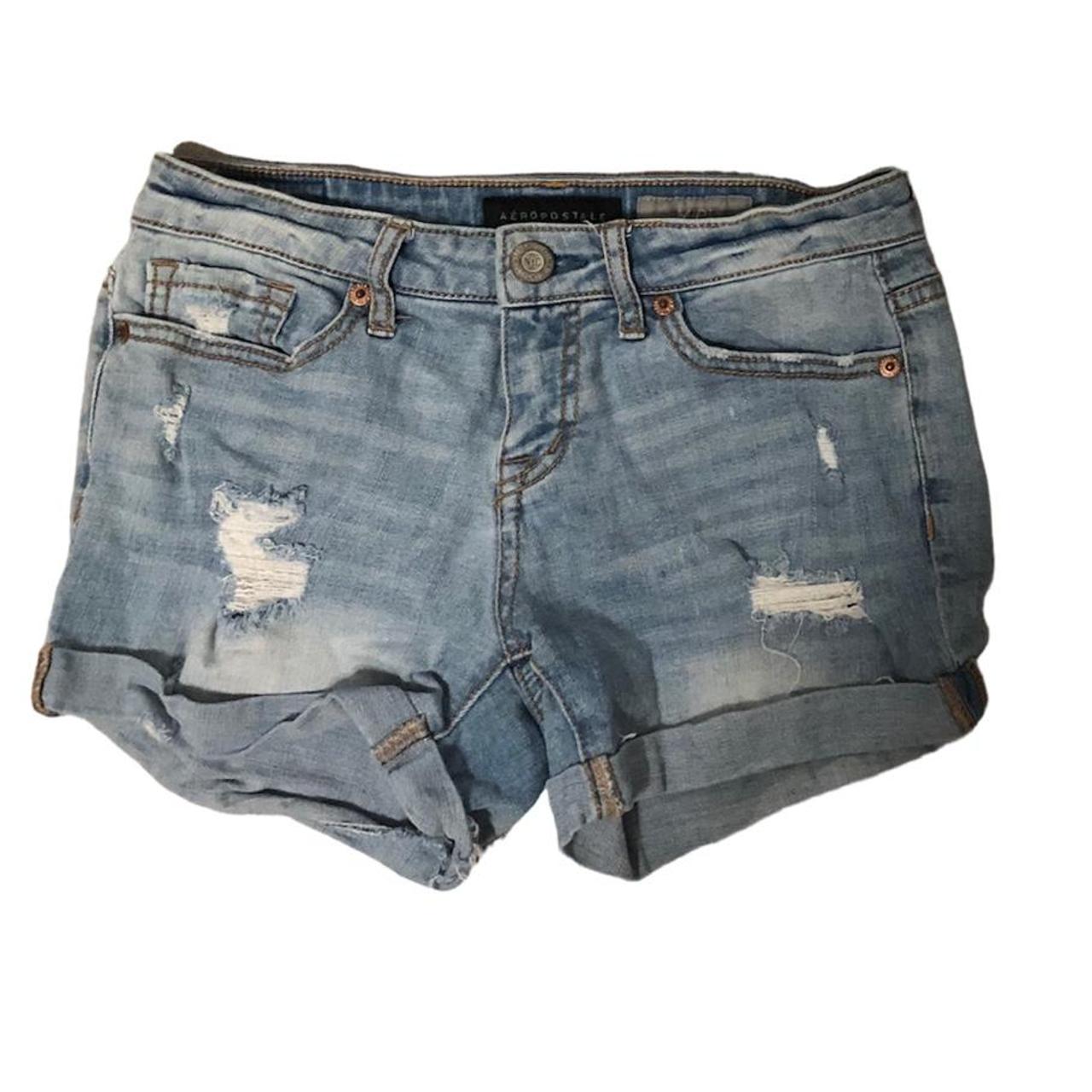 Jean Shorts with Rips by Aeropostale ️ ♡ BUNDLE TO... - Depop