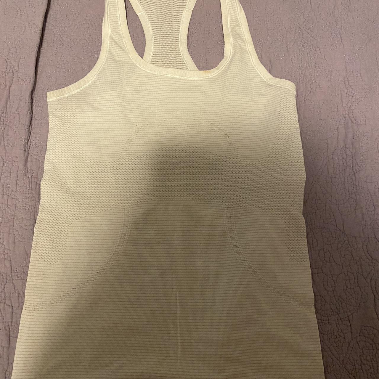 creamy color lululemon top!! #lululemon... - Depop