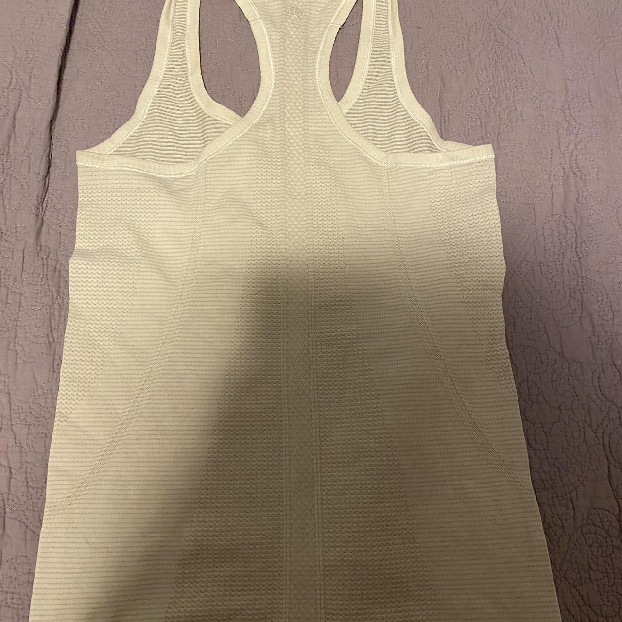 creamy color lululemon top!! #lululemon... - Depop