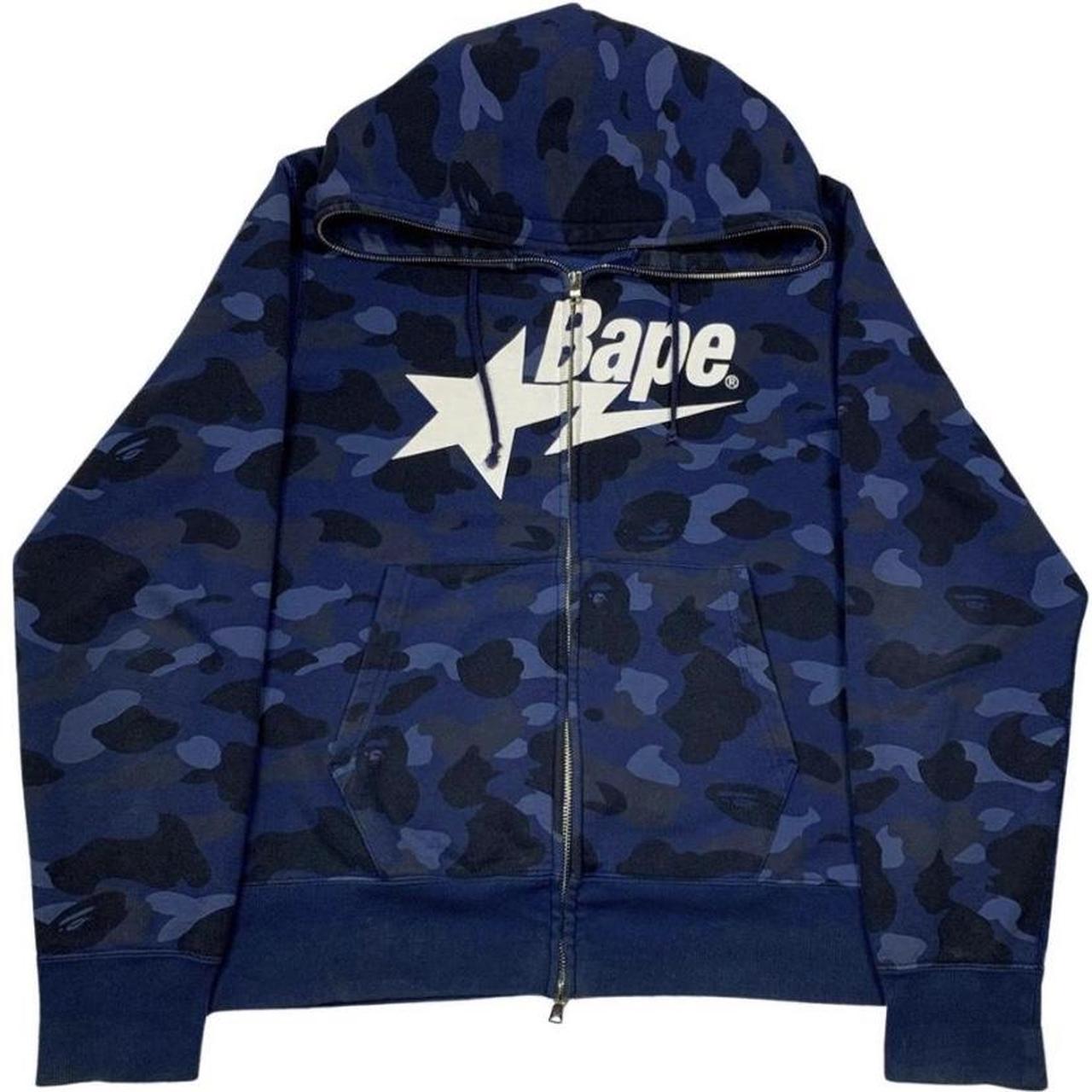 Rare Bape full zip up hoodie Send offers... - Depop