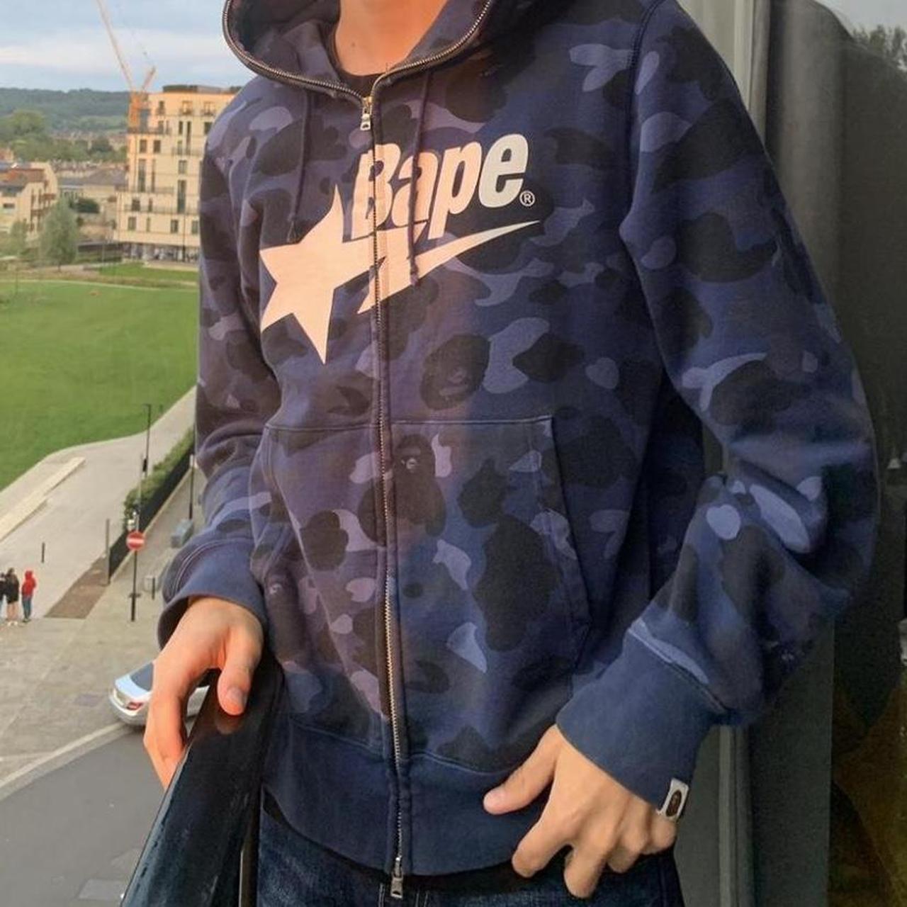 Rare Bape full zip up hoodie Send offers... - Depop