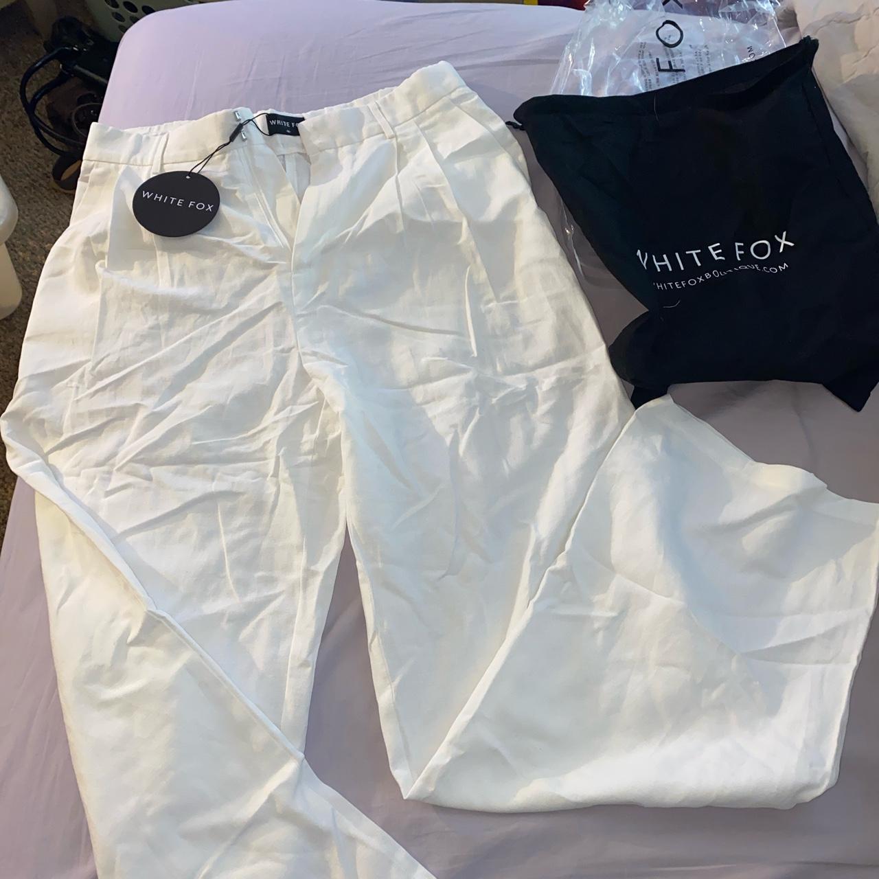 WHITE FOX BEYOND REACH PANTS Linen pants from white... - Depop