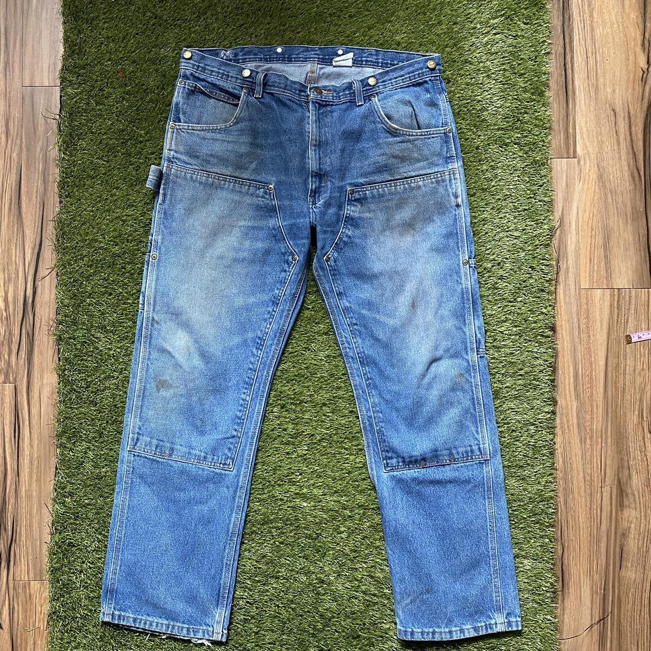 Key Double Knee Denim Size 38 -$15 FLAT RATE... - Depop