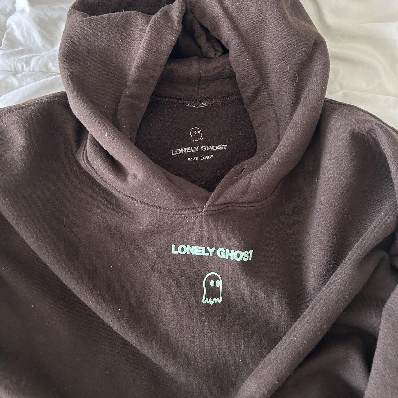 LONELY GHOST HOODIE SIZE LARGE - Depop