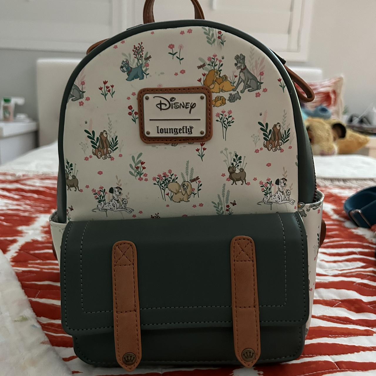 Loungefly Disney Dogs Floral Mini Backpack Perfect... - Depop