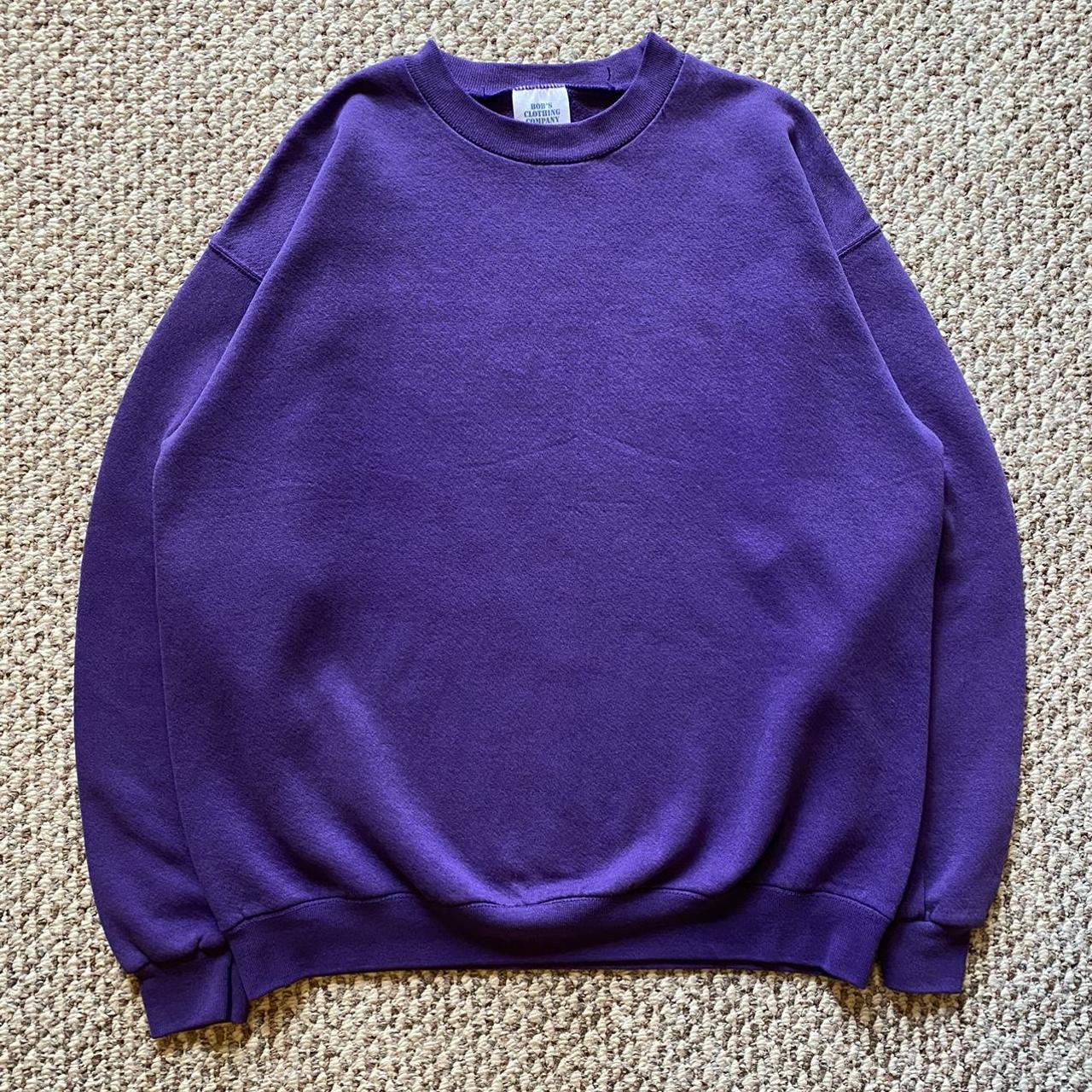 Vintage 90s Bobs Clothing Company Blank Crewneck... - Depop
