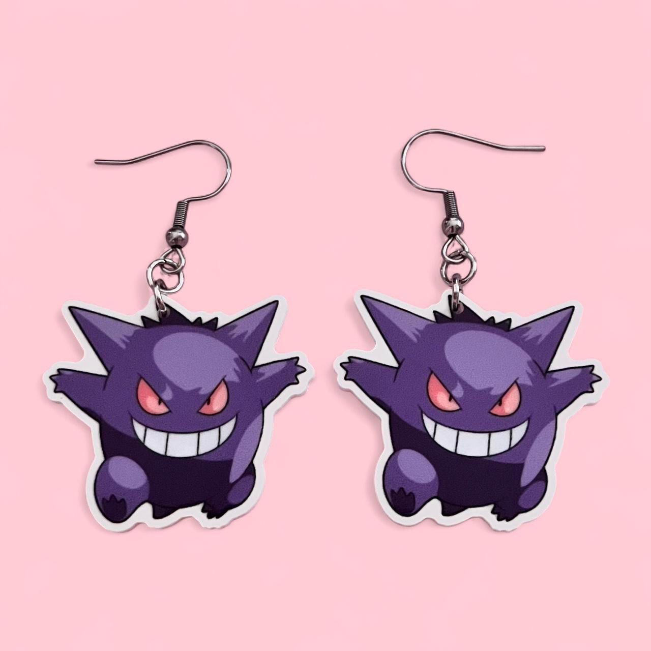 Pokemon Gengar Earrings These cuties are printed... | Depop