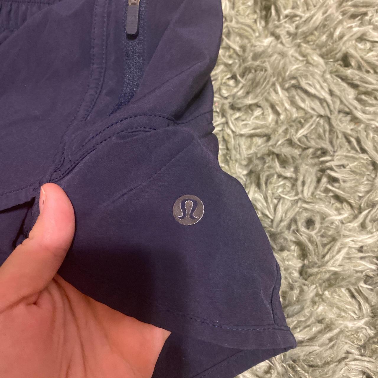 Navy Blue Lululemon Running Shorts Definitely Used Depop