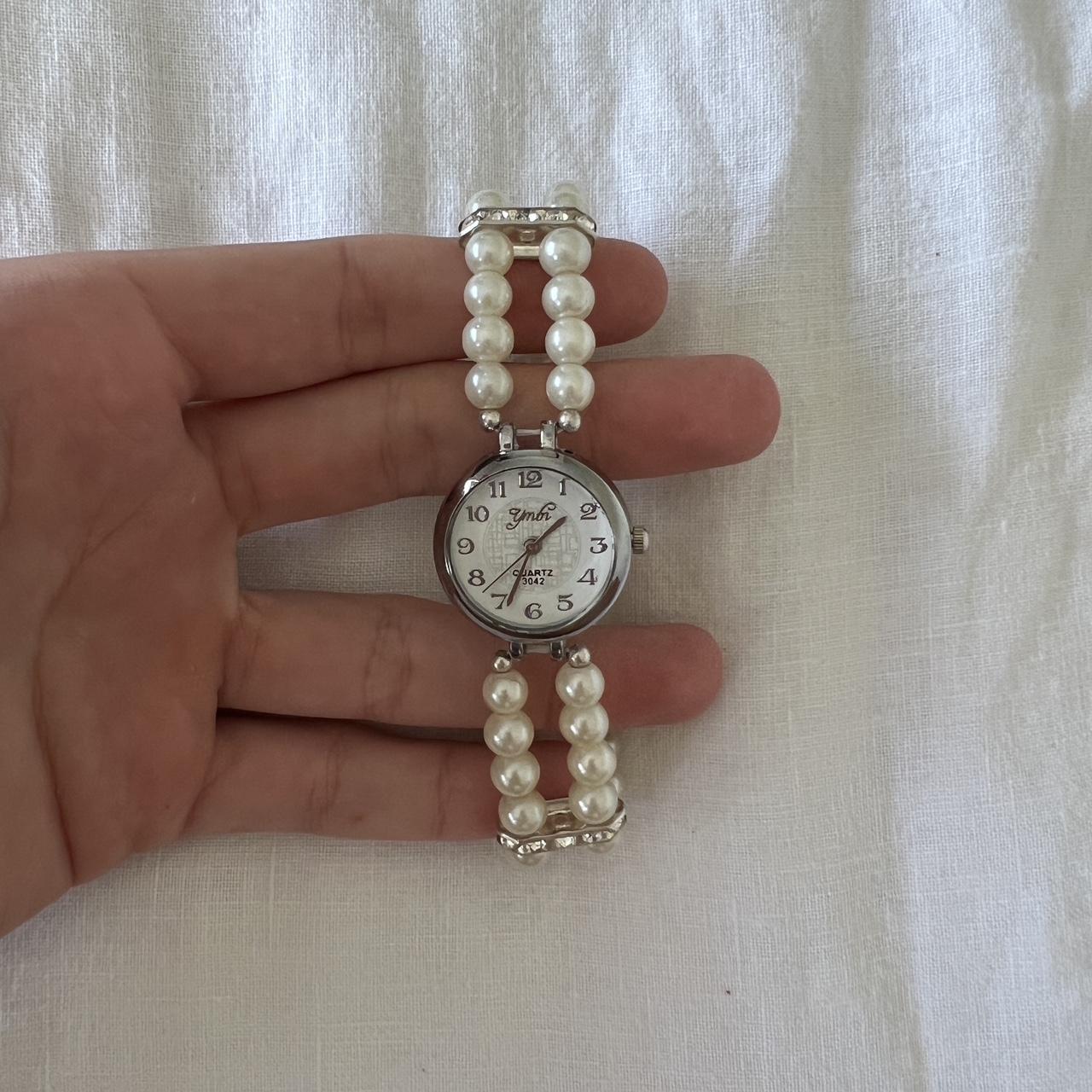 Vintage pearl strap watch - Depop