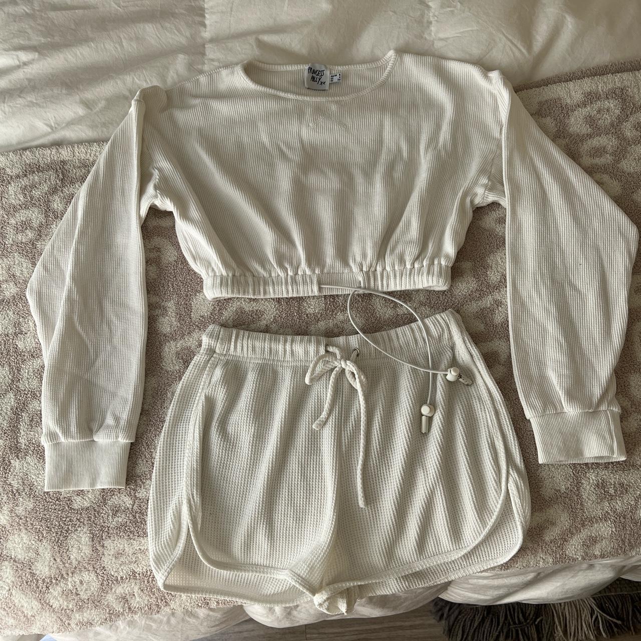 princess polly waffle knit set - matching shorts and... - Depop