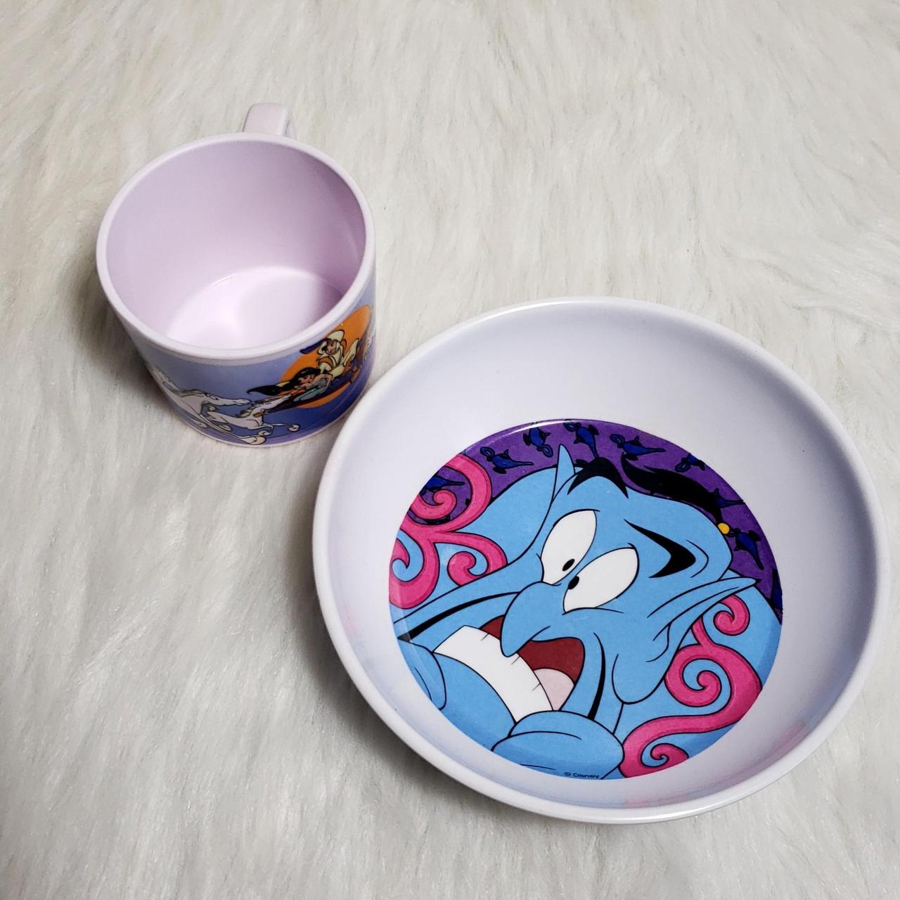 90's Disney Aladdin Vintage Plate and Cup These... | Depop