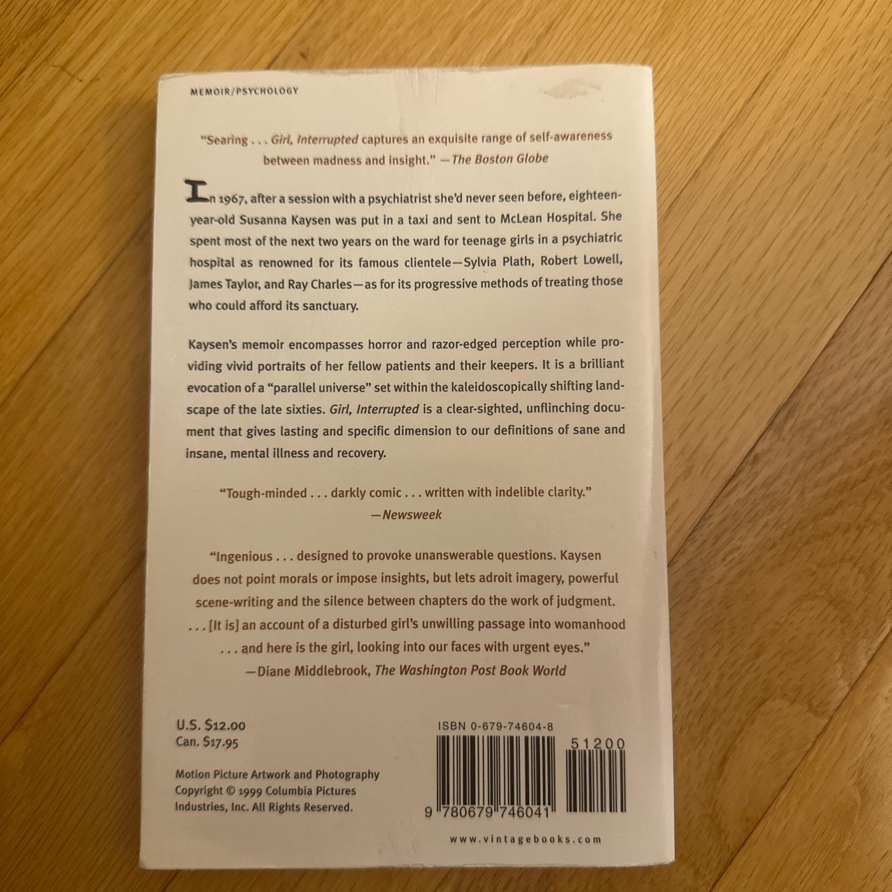 Girl interrupted book, 168 pages 🌟 genre:... - Depop