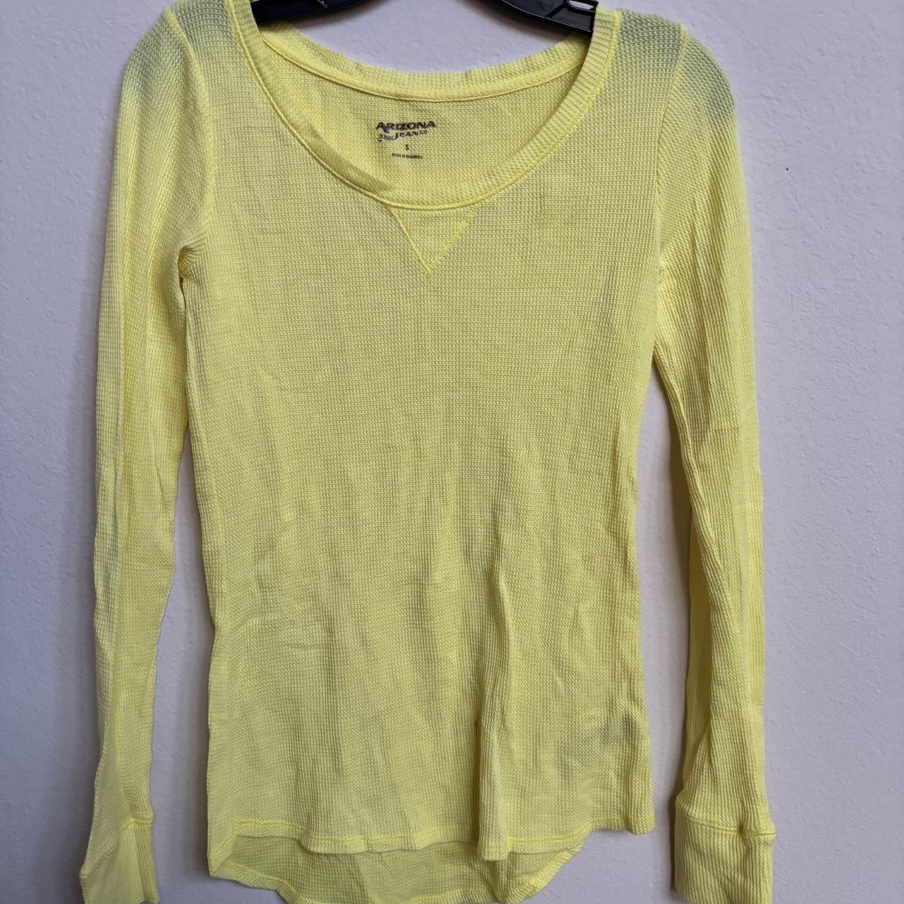 Arizona yellow long sleeve thermal size S | Depop