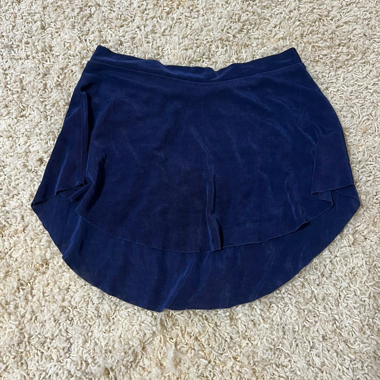 Navy blue bullet pointe dance skirt | Depop