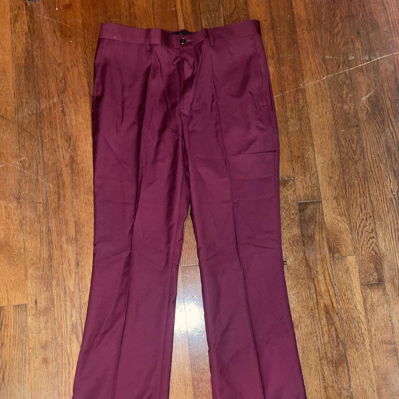 Dark red dress pants - Depop