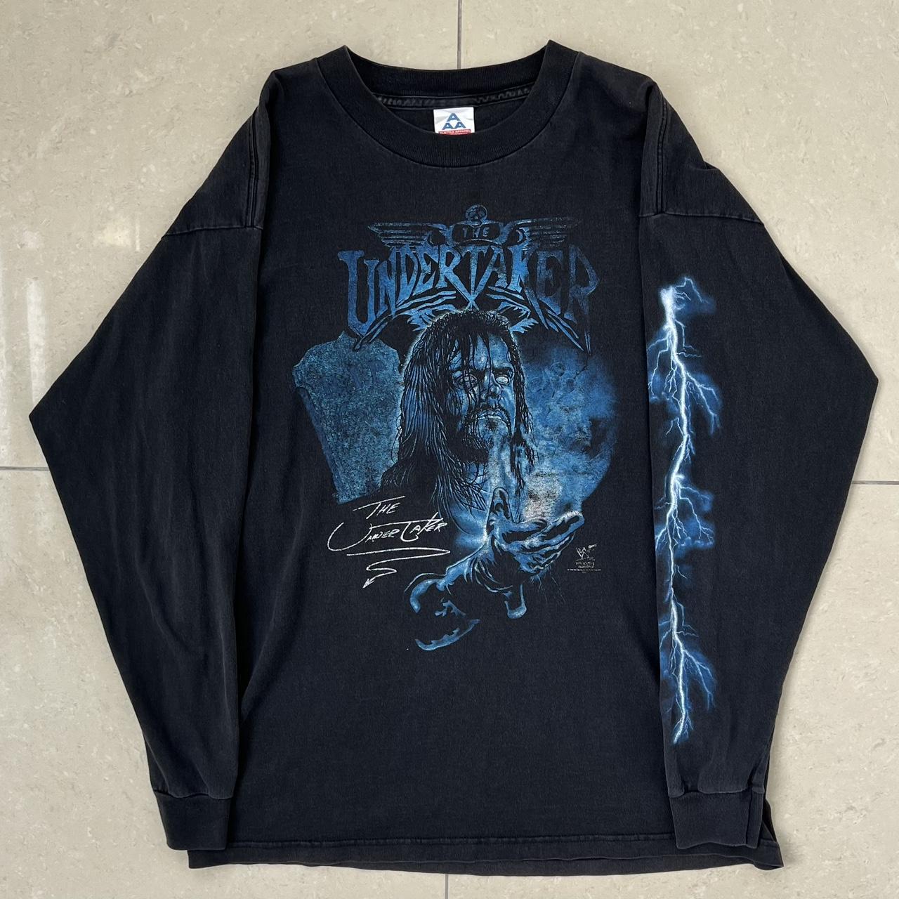The Undertaker Vintage 90s WWE WWF Long Sleeve... - Depop