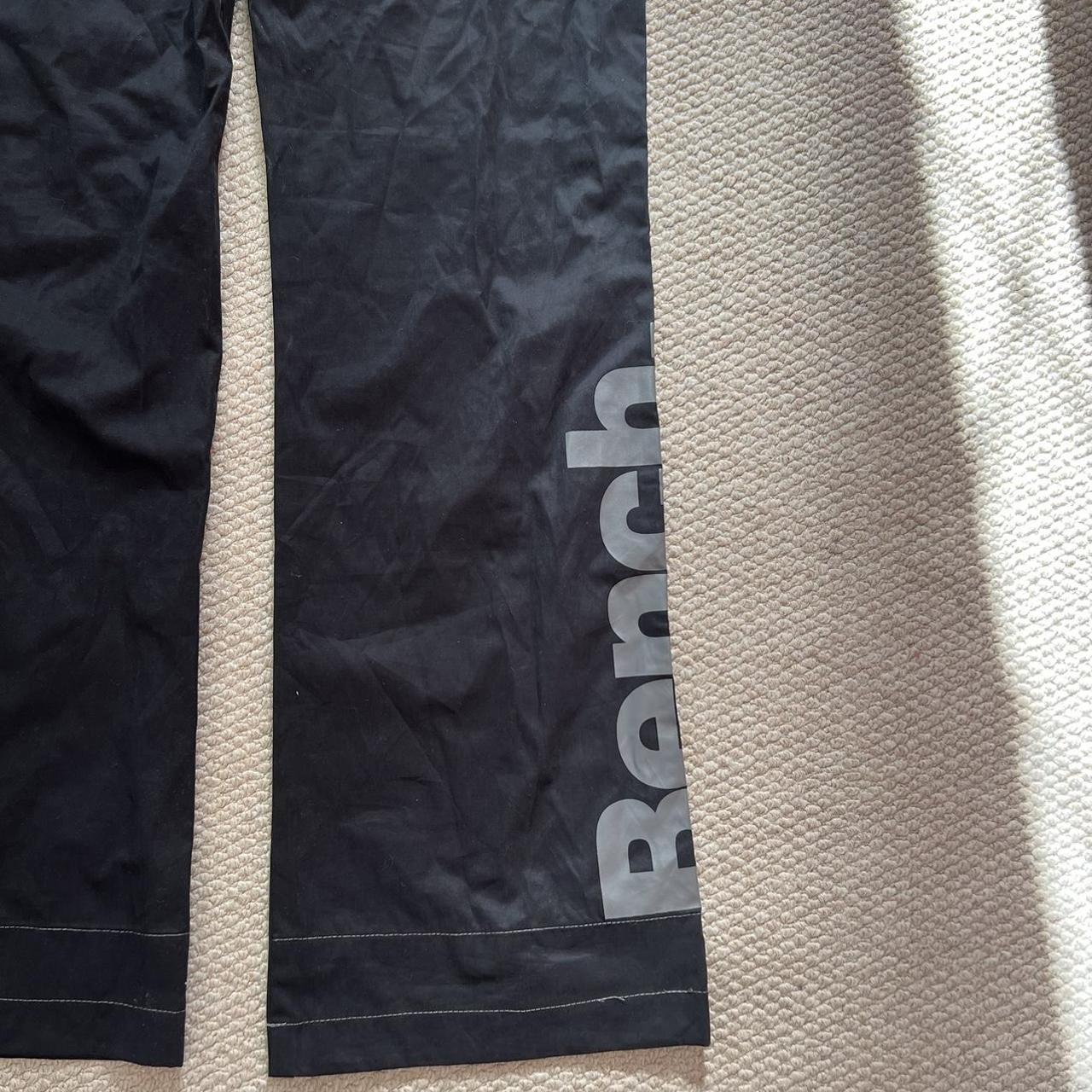 black BENCH bootcut cargo style wide leg trousers... - Depop