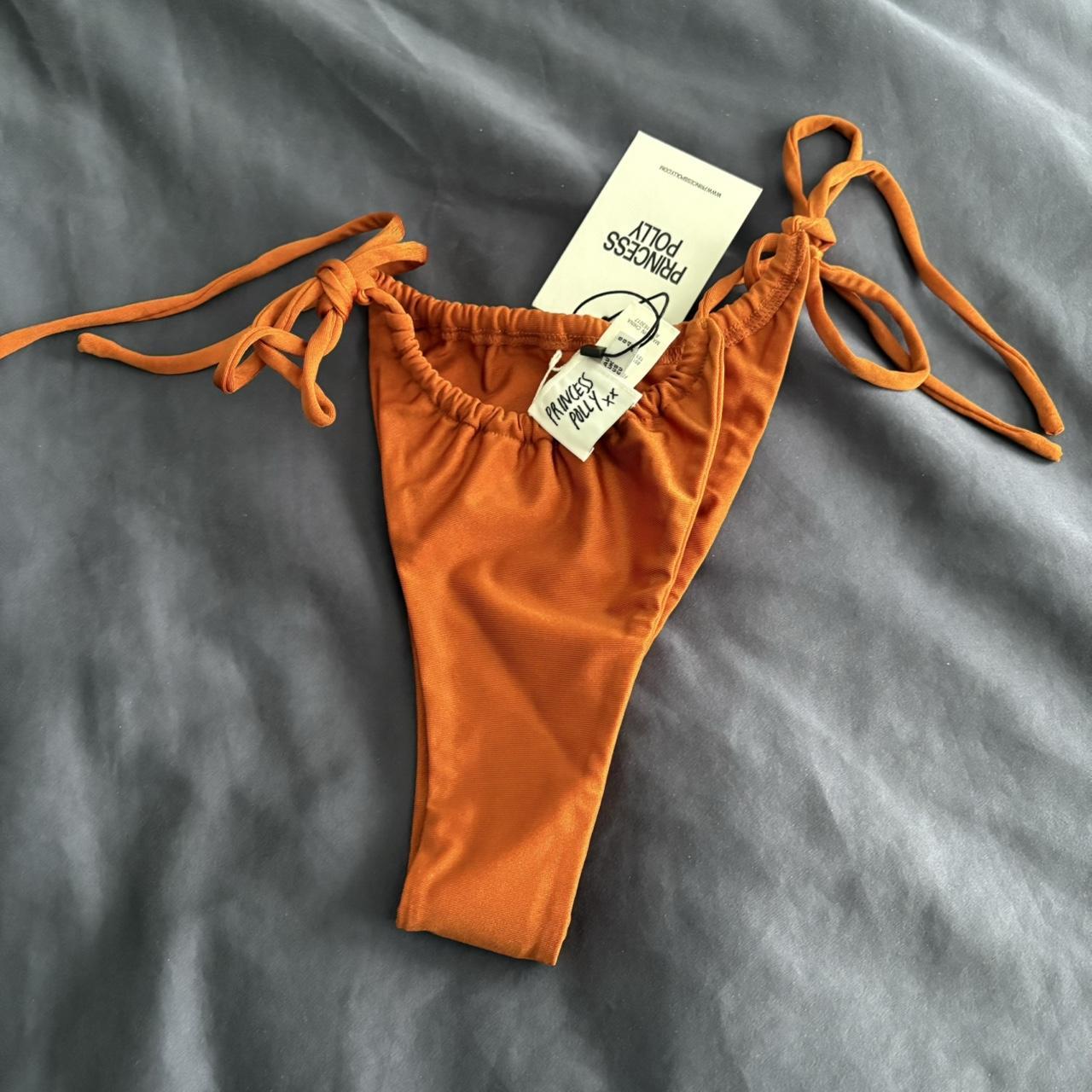 NWT Princess Polly Teyana Bikini Bottoms, 4 rust... | Depop