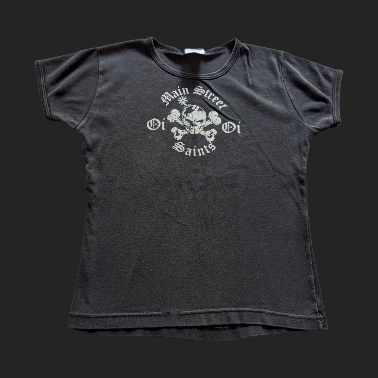 y2k underground punk babytee, from a semi smaller... - Depop