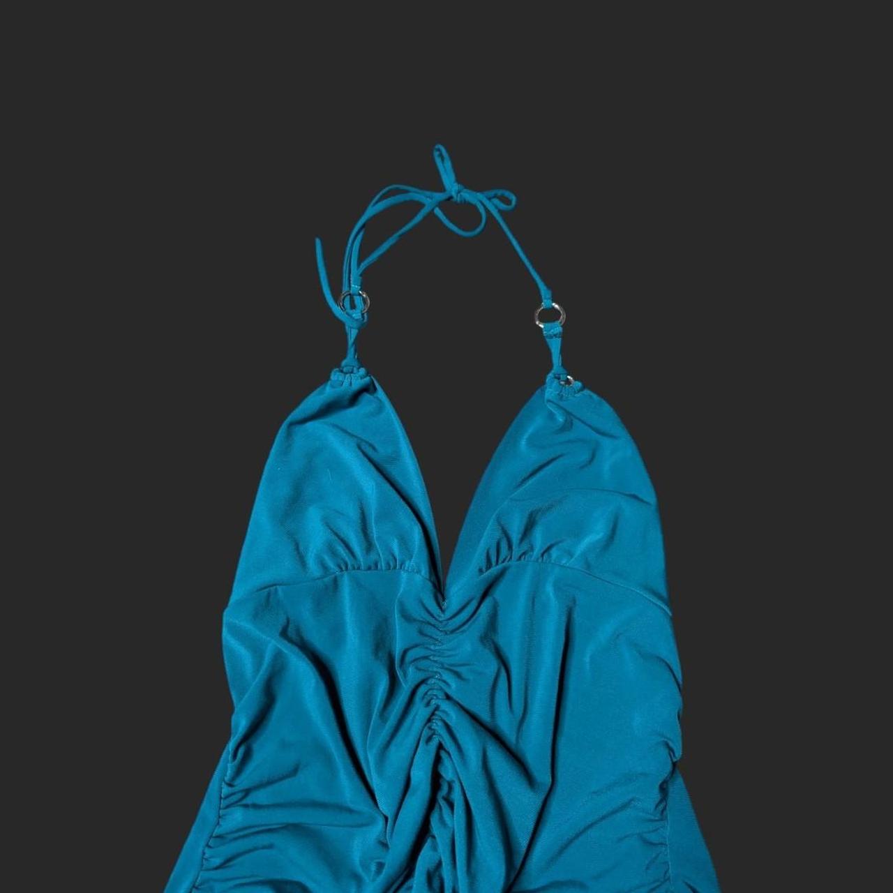 vintage bodycon mini length halter clubbing / rave... | Depop