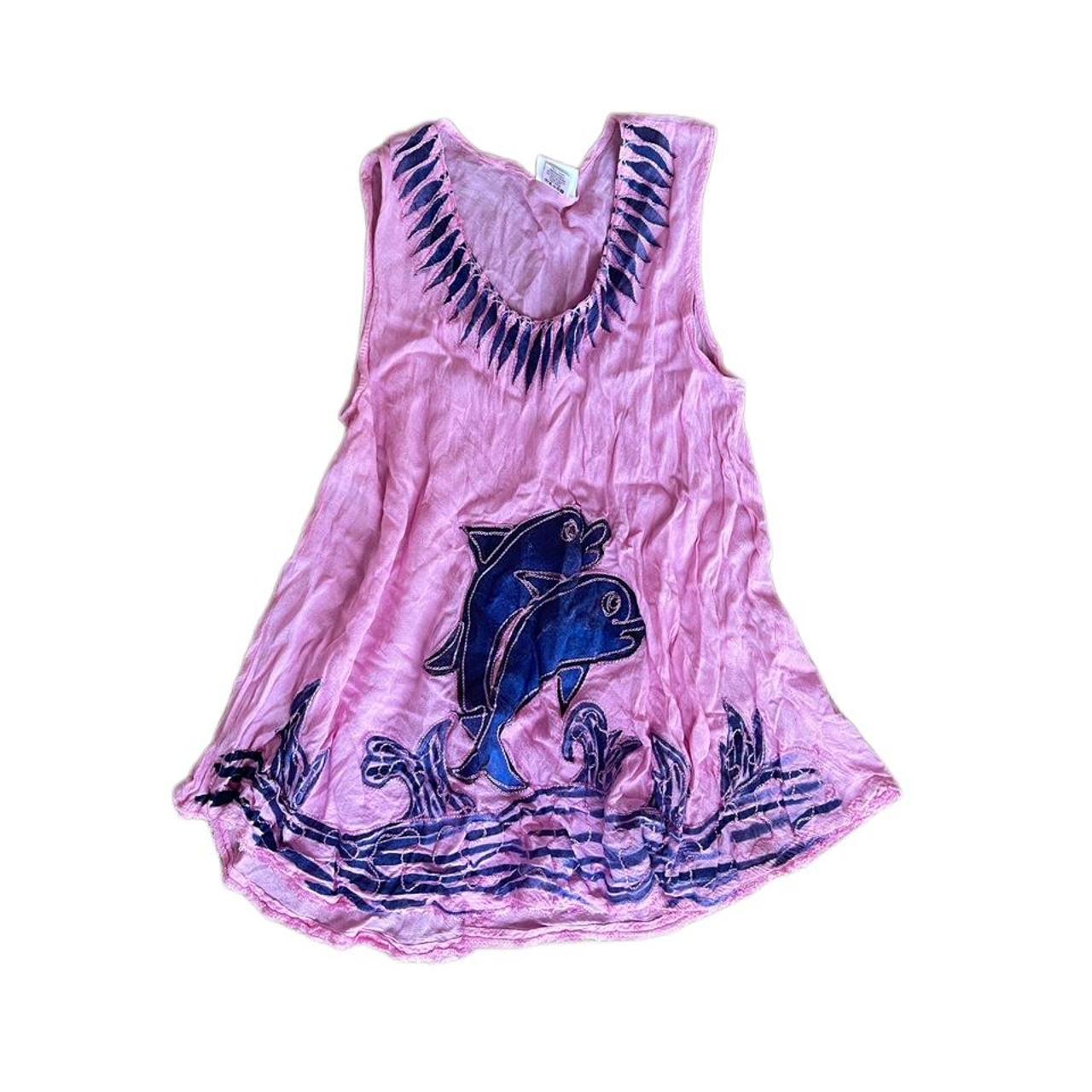FLOWY BABY PINK DOLPHIN TOP For my coconut girl... - Depop