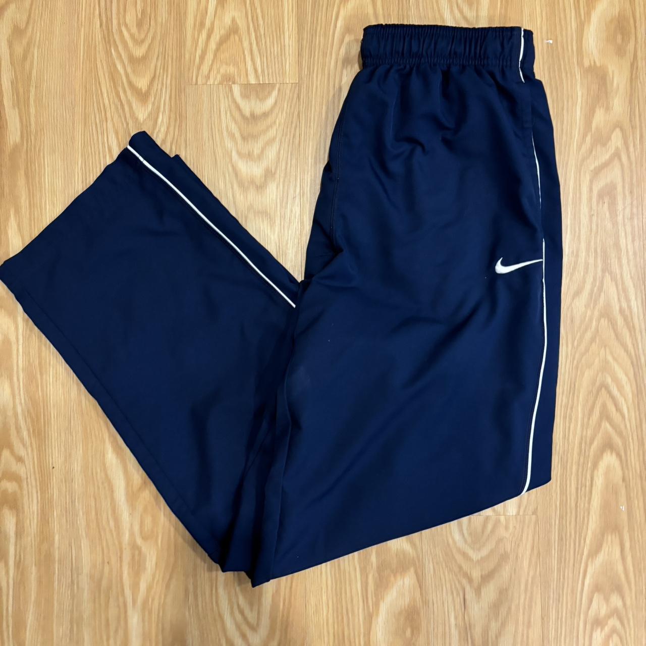 Nike Navy Track Pants Great Condtion, some marks j... - Depop