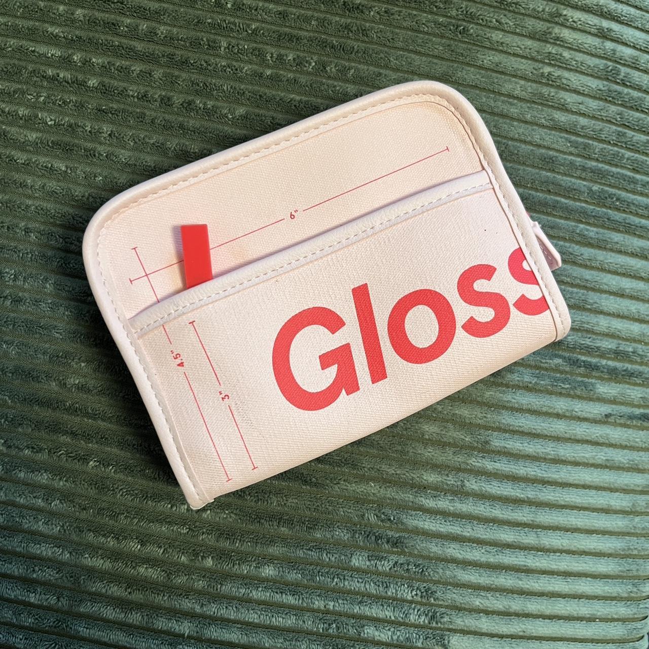 Glossier mini beauty bag #glossier #bag #pink... - Depop