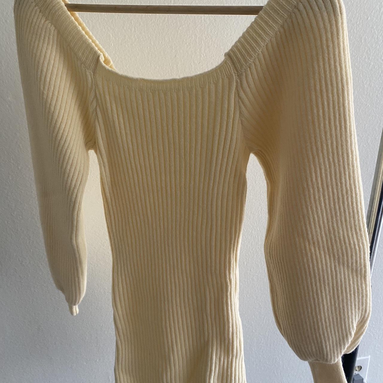 Juicici Solid Color Off Shoulder Rib Knit Dress One... - Depop