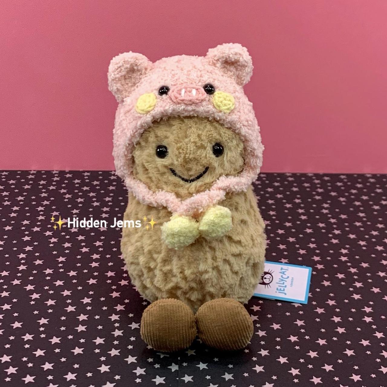 PIGGY PIGTAIL COSTUME for Jellycat Amusable Peanut -... | Depop